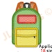 Backpack Embroidery Applique Design. Bag Embroidery Design. Back to ...