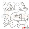 Volcano Applique Embroidery Design. Volcano Embroidery Design. Volcano ...