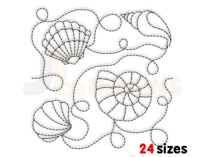 Sewing Pattern for Seashell-themed Potholders W/ Loop, Kwik Sew Pattern ...