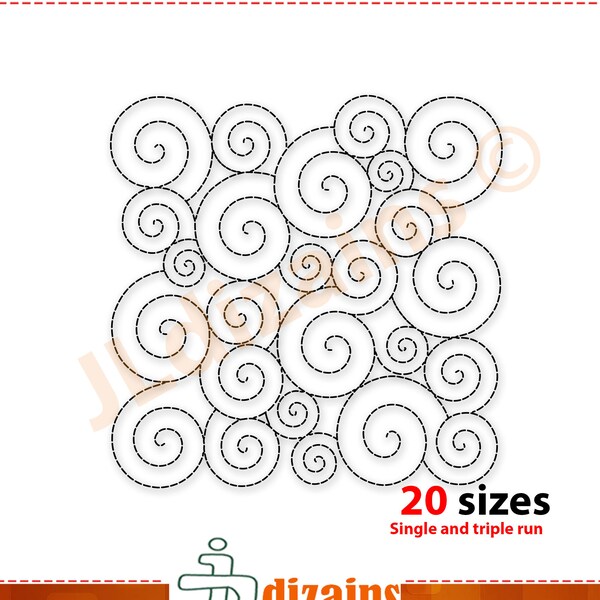 Double Arabesque Pantograph Quilting Stencil Suzy Quilts Quillow ...