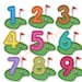 Golf Number Embroidery Applique Design Set. Golf Numbers Embroidery ...