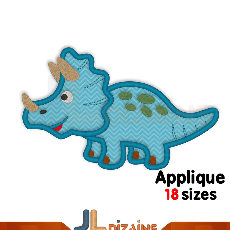 Dinosaur Applique - Etsy