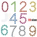 Dotted Machine Embroidery Number Design Set. Birthday Number | Etsy
