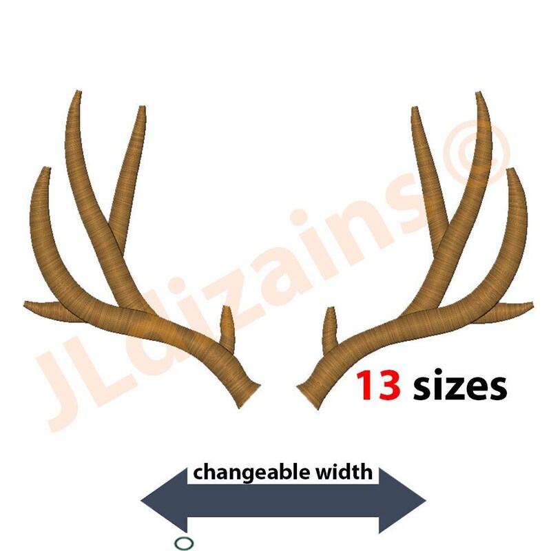 Deer Antler Applique - Etsy