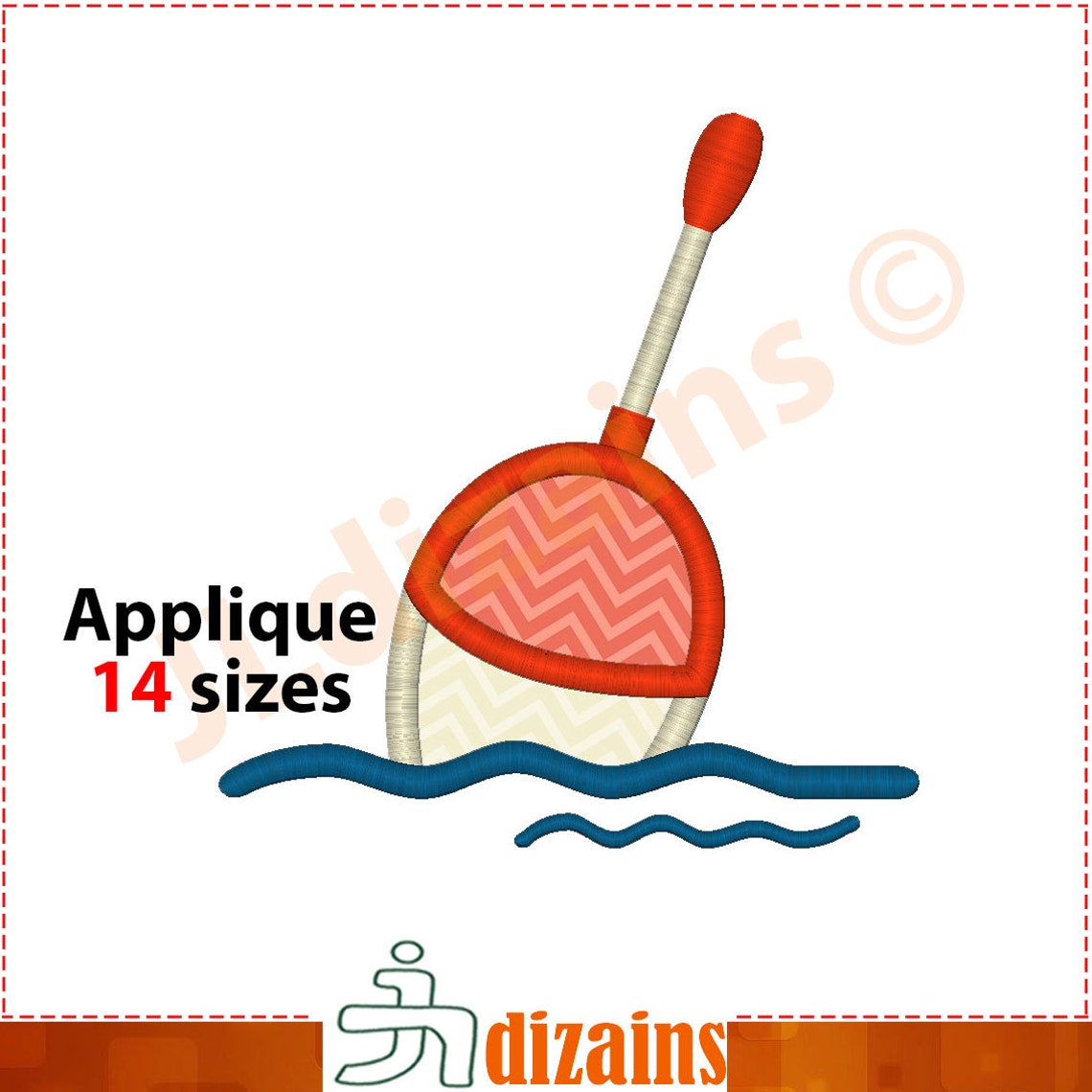 Fishing Bobber Applique Design. Fishing Bobber Embroidery - Etsy