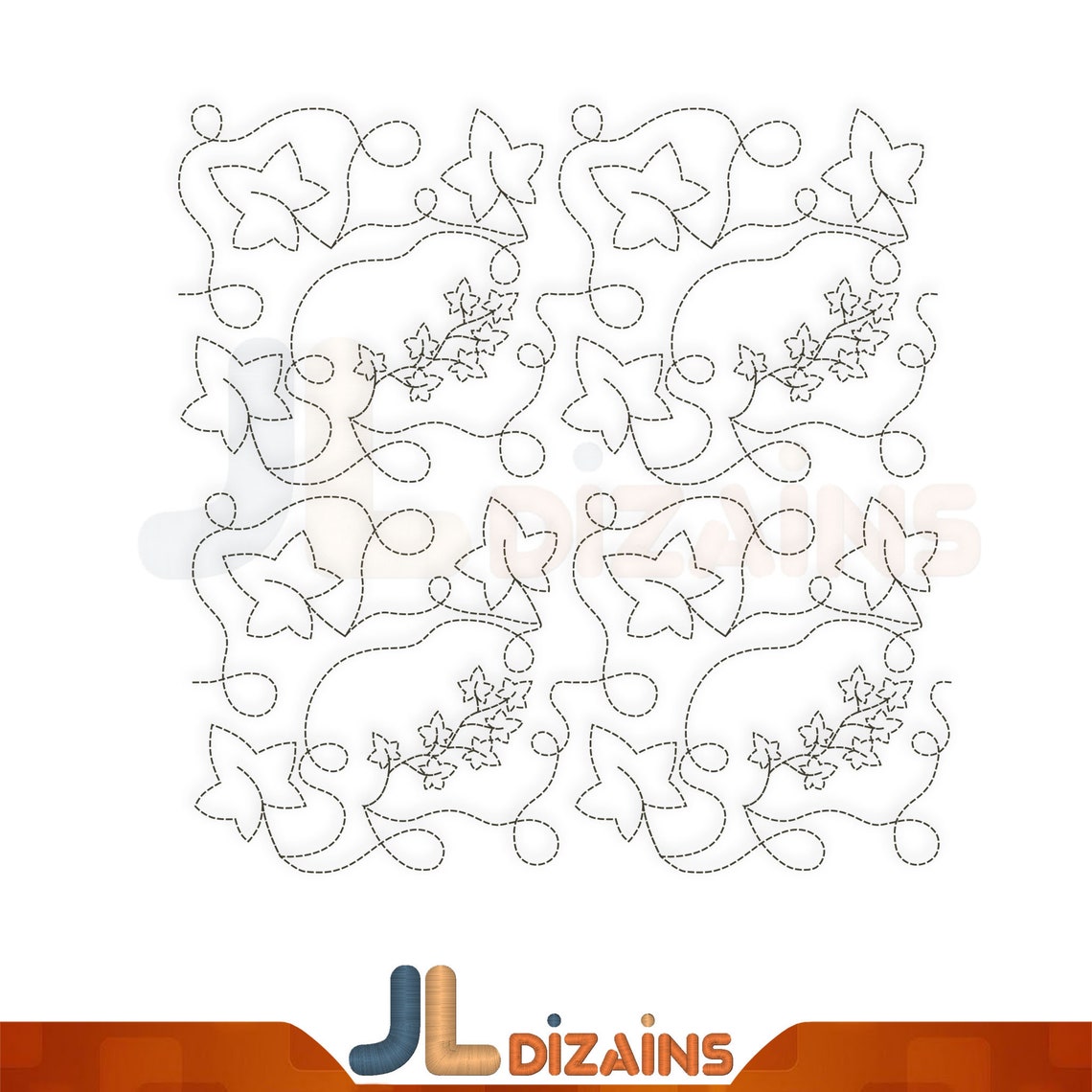 Ivy Quilt Block Machine Embroidery Design. Ivy Quilt Block - Etsy