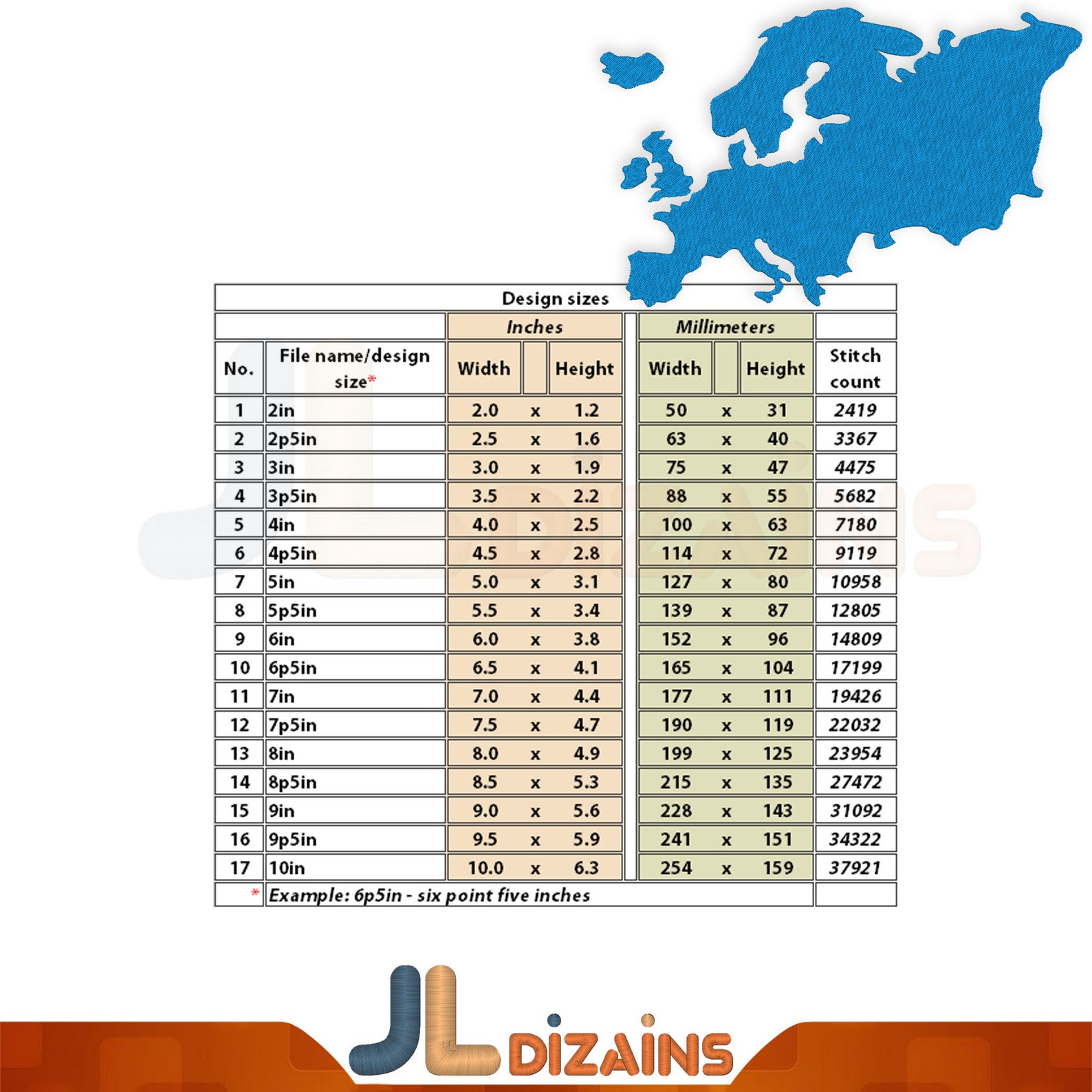 Europe Embroidery Design. Europe Continent Filled Stitch - Etsy