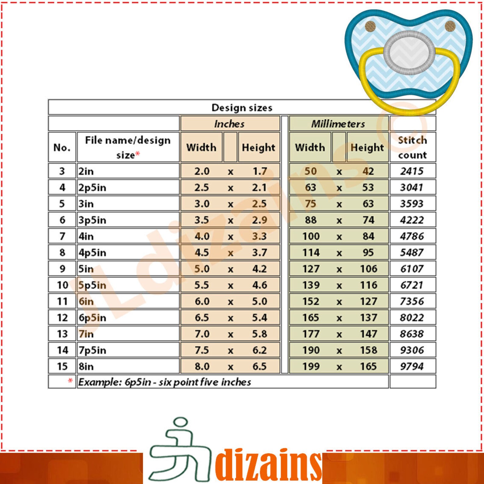 Pacifier Applique Design. Pacifier Embroidery Design. Soother | Etsy