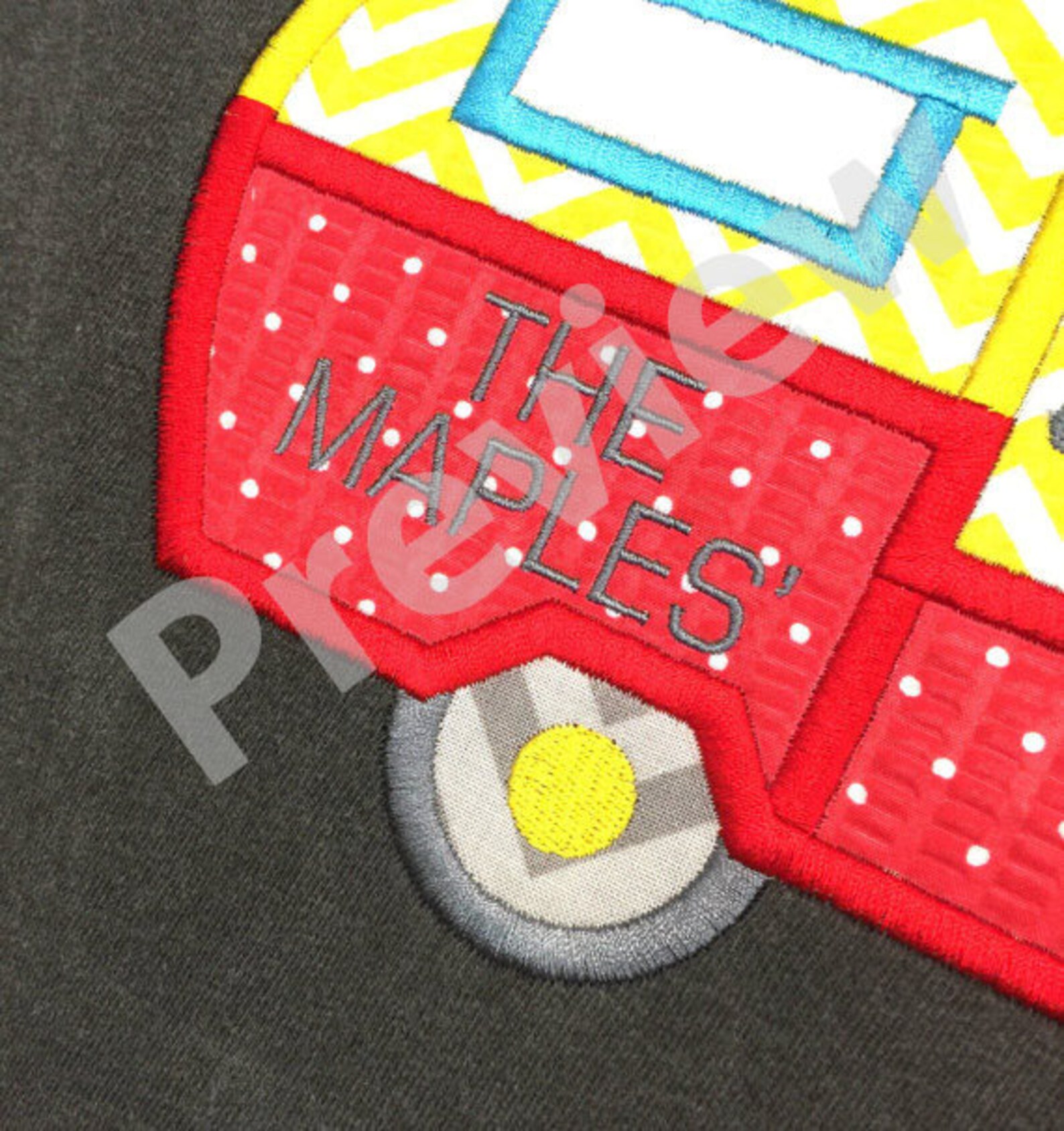 Camper Applique Embroidery Design. Camper Trailer Embroidery | Etsy Canada