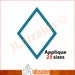 Diamond Shape Applique Embroidery Design. Diamond Embroidery Design ...