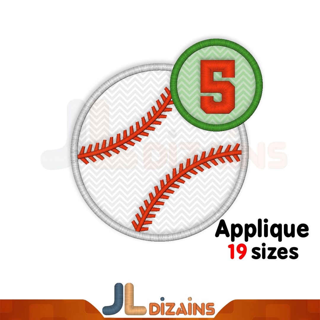 Baseball Machine Embroidery Applique Design. Baseball Embroidery Design ...