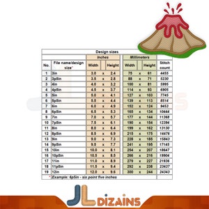 Volcano Applique Embroidery Design. Volcano Embroidery Design. Volcano ...