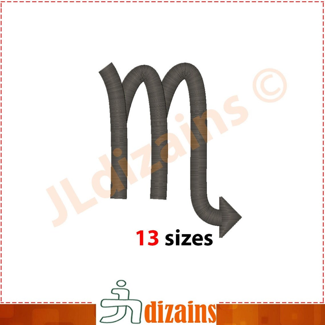 Scorpio Embroidery Design. Zodiac Embroidery. Horoscope - Etsy