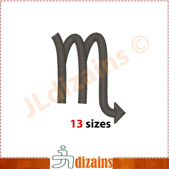 Scorpio Embroidery Design. Zodiac Embroidery. Horoscope - Etsy
