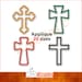 Cross Applique Design Set. Cross Embroidery Design. Embroidery Cross ...