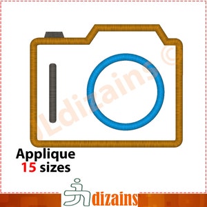Camera Applique Design. Camera Embroidery Design. Photo Camera Applique ...