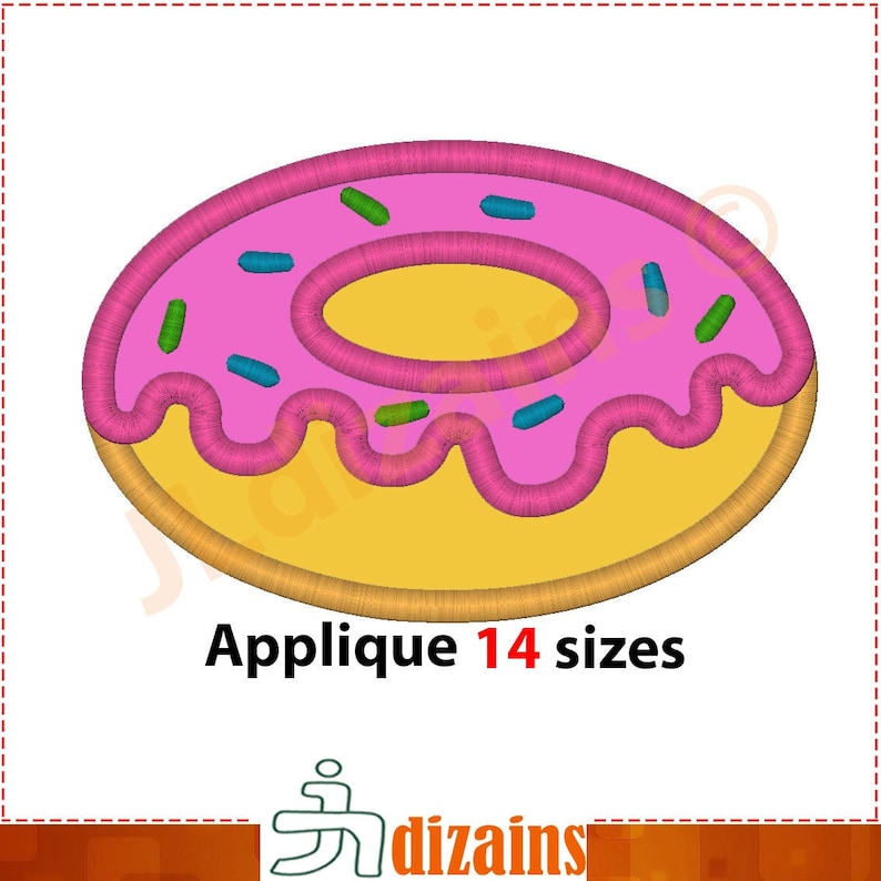 Doughnut Applique Design. Doughnut Embroidery Design. Donut - Etsy