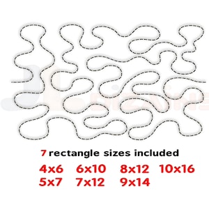 Stipple Quilt Block Machine Embroidery Design. Stipple Quilting ...