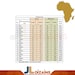 Africa Embroidery Design. Africa Continent Filled Stitch Embroidery ...
