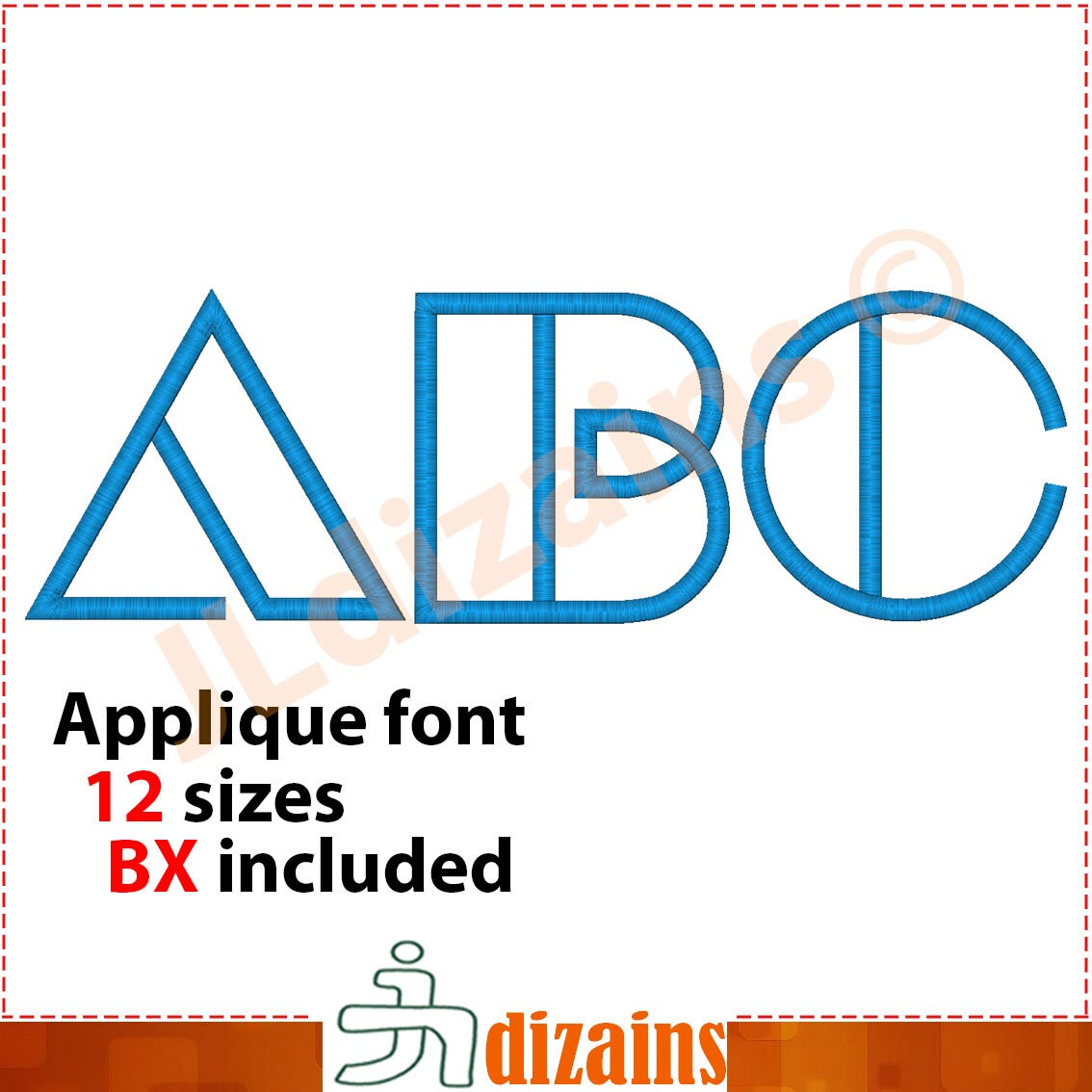 Applique Font Embroidery. Font Embroidery. Embroidery Font. - Etsy