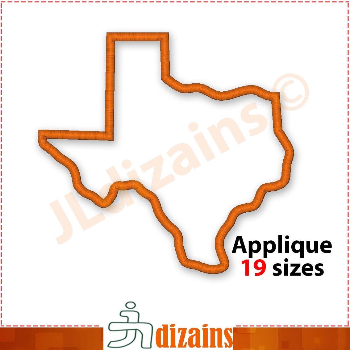 Texas State Applique – Machine Embroidery Design – Texas Outline ...