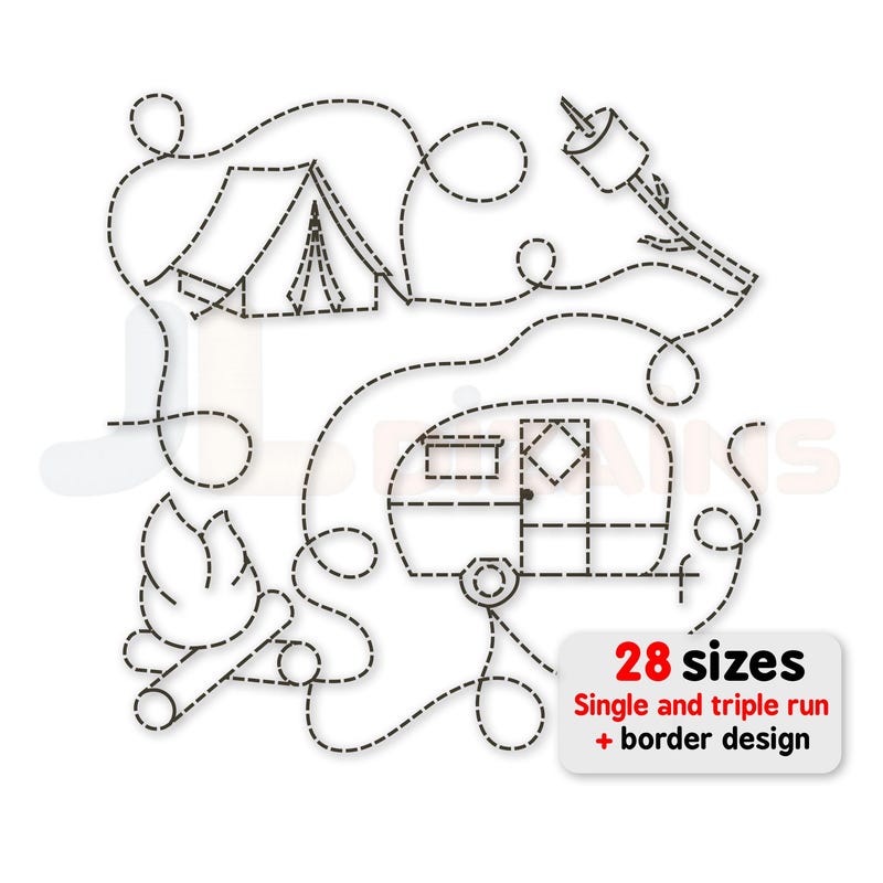 Camping Embroidery - Etsy