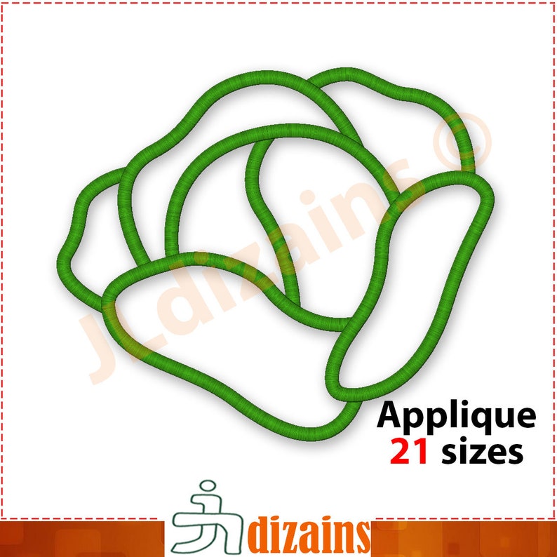 Cabbage Applique Embroidery Design. Cabbage Embroidery Design. - Etsy