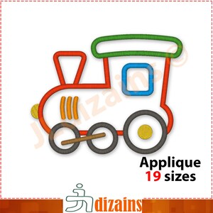 Train Applique Embroidery Design. Train Embroidery Design. Train ...