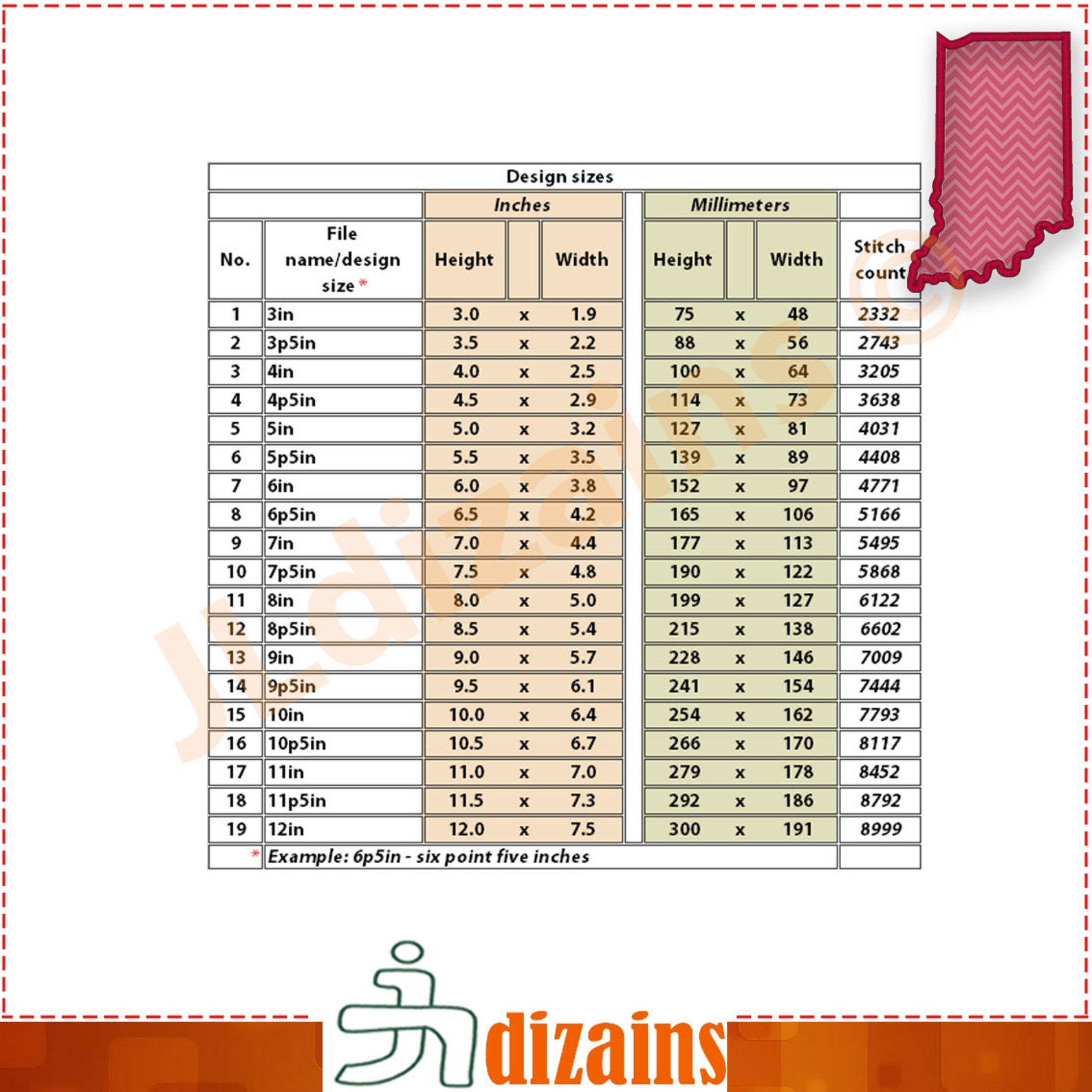 Indiana State Applique Embroidery Design. Machine Embroidery - Etsy