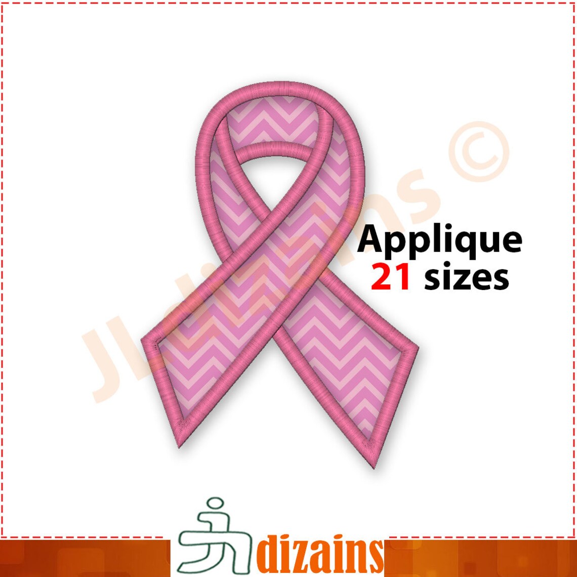 Awareness Ribbon Applique Design. Ribbon Embroidery Designs. - Etsy
