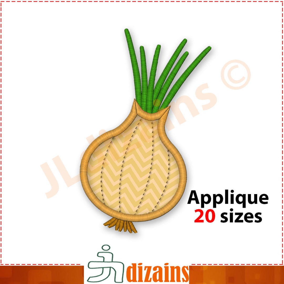 Onion Applique Embroidery Design. Onion Machine Embroidery Design 20 ...