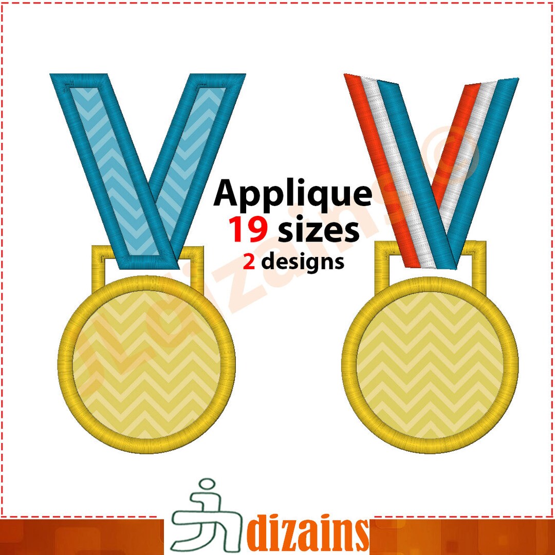 Medal Applique Embroidery Design. Medal Monogram. Medallion Applique ...