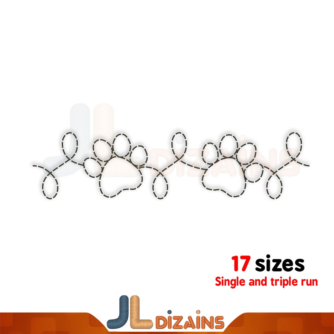 Paw Quilting Embroidery Design. Paw Print Quilt Block - Etsy