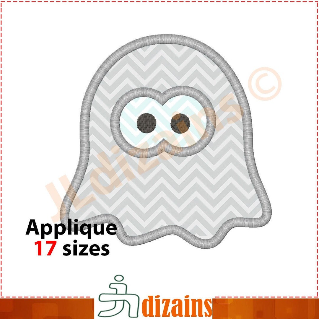 Ghost Applique Design. Ghost Embroidery Design. Embroidery Halloween ...