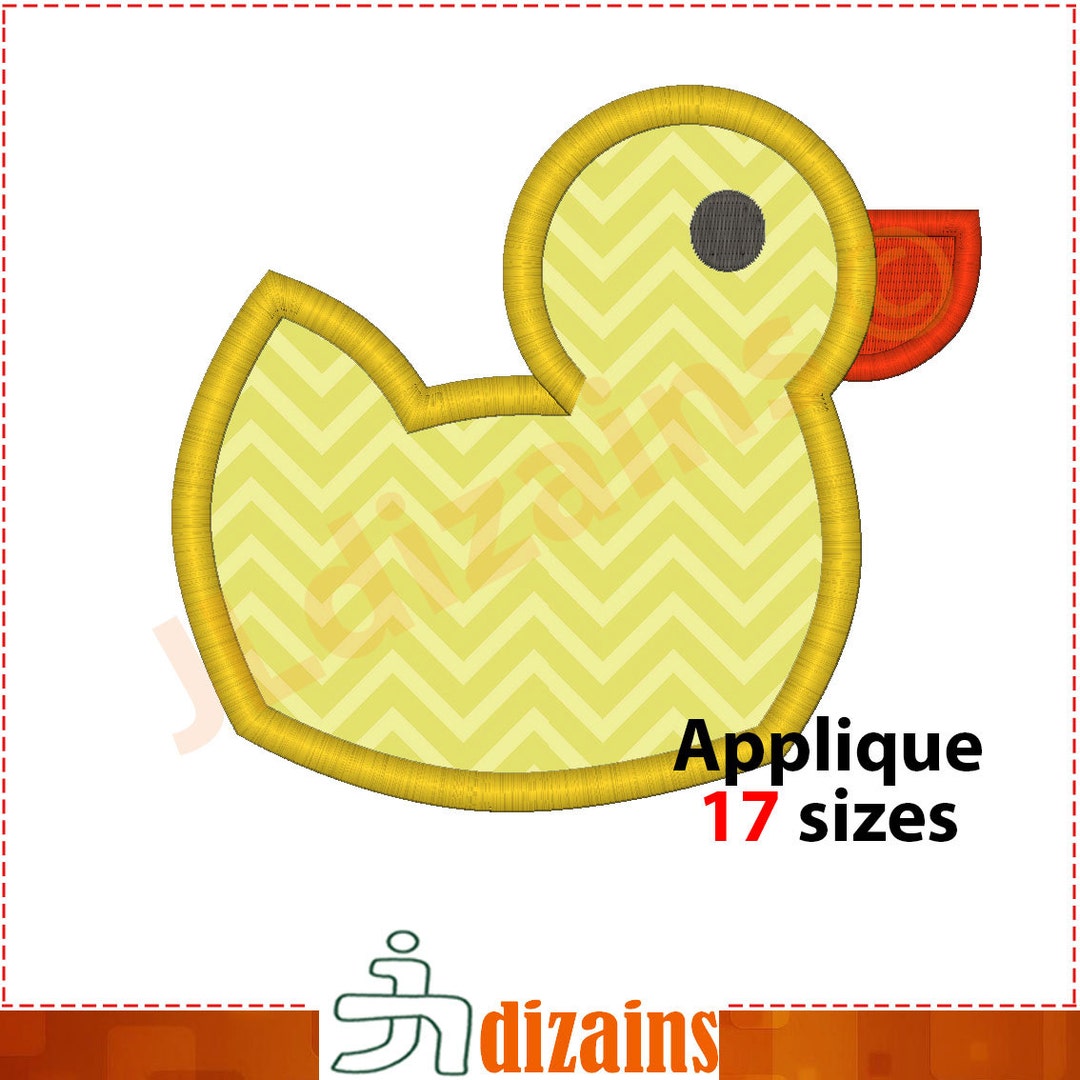 Duck Applique Design. Duck Embroidery Design. Embroidery Applique Duck ...