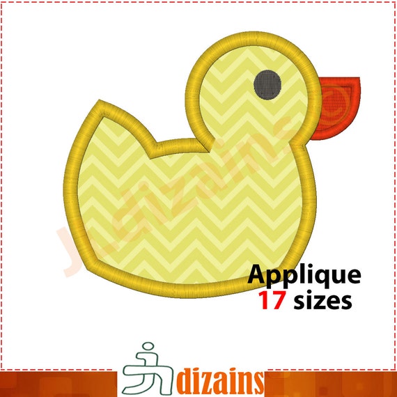 Duck Applique Design. Duck Embroidery Design. Embroidery | Etsy