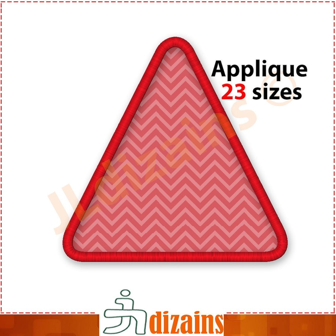 Triangle Applique Embroidery Design. Triangle Embroidery Design ...