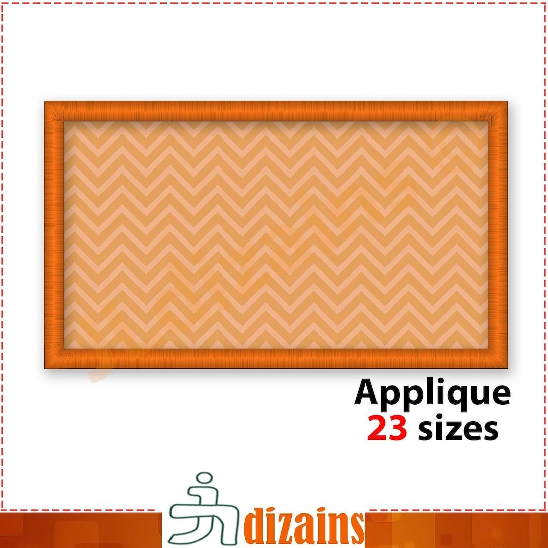 Rectangle Applique Embroidery Design. Rectangle Embroidery Design ...