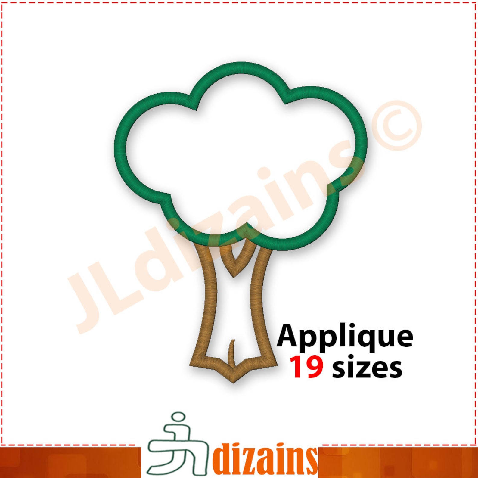 Tree Machine Embroidery Pattern. Applique Design. Machine - Etsy