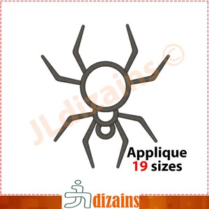 Spider Applique Design. Spider Embroidery Design. Embroidery Design ...