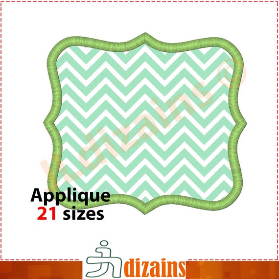 Embroidery Frame machine embroidery pattern Shape applique pattern ...
