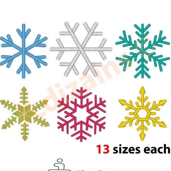 Snowflake Embroidery - Etsy