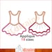 Tutu Applique Design. Tutu Embroidery Design. Applique Design Tutu ...