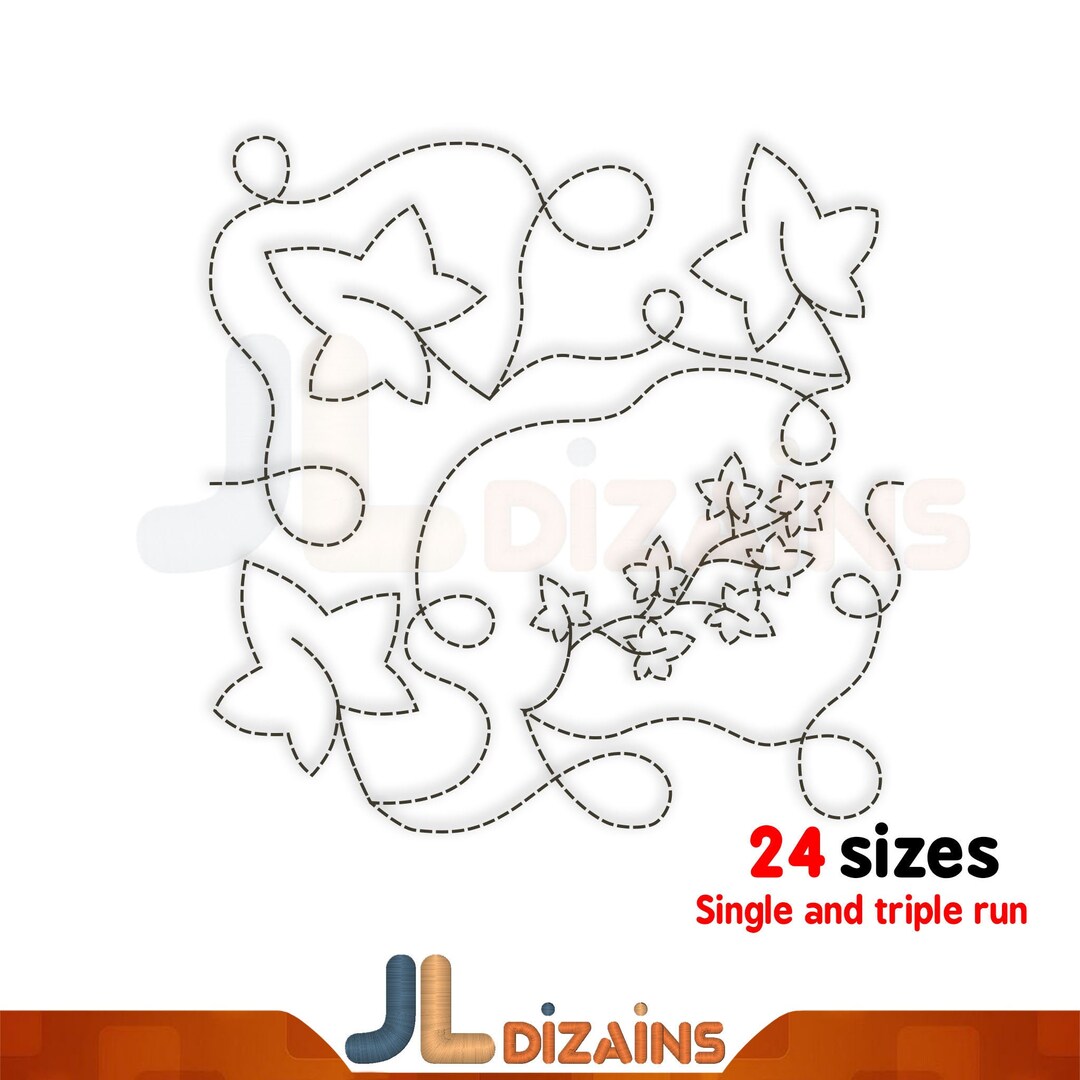 Ivy Quilt Block Machine Embroidery Design. Ivy Quilt Block Embroidery ...