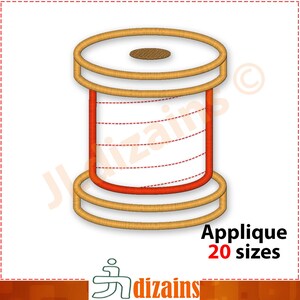 Thread Spool Embroidery Applique Design. Thread Spool Embroidery ...