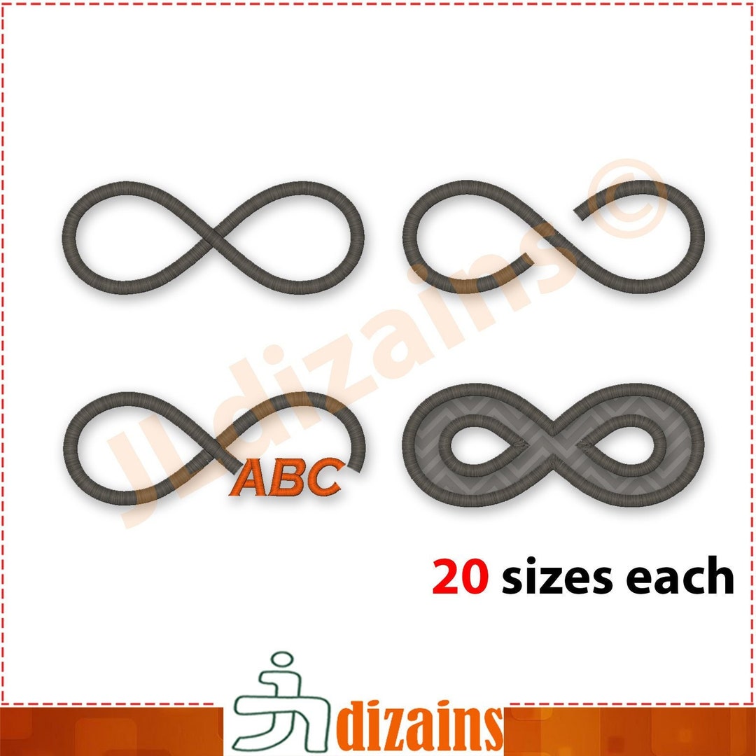 Infinity Symbol Embroidery Design Set. Infinity Embroidery. Infinity ...