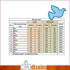 Dove Applique Design. Dove Embroidery Design. Dove Peace Applique ...