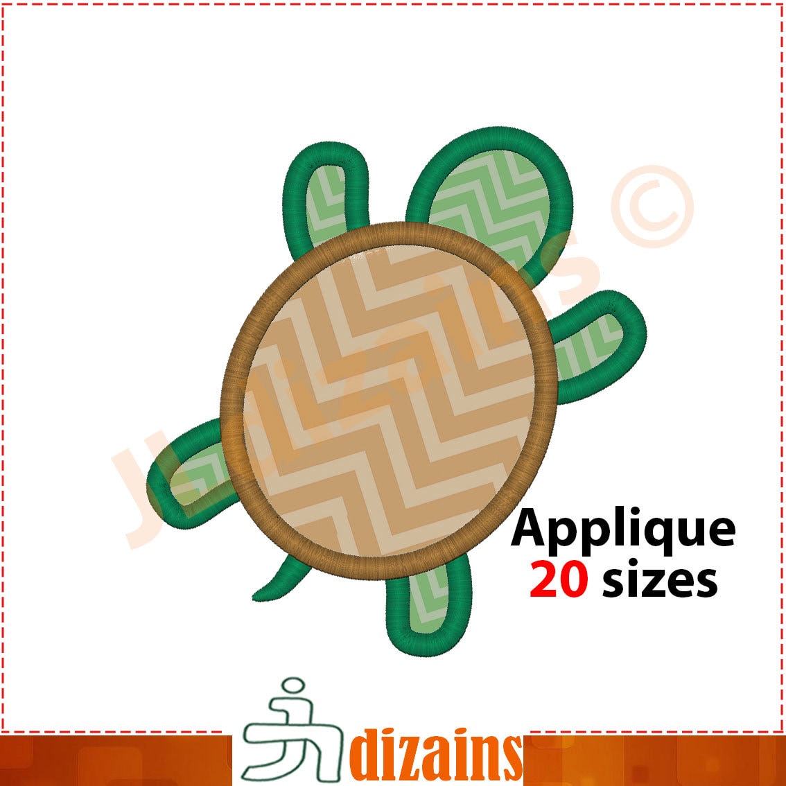 Turtle Applique Design. Turtle Embroidery Design. Embroidery Applique ...