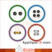 Button Applique Embroidery Design SET. Button Embroidery Designs ...