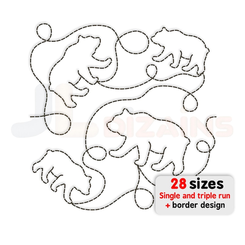 Bear Quilt Pattern - Etsy